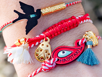 Bracelets Martakia w/ Wooden Plexi Acrylic & Metal Elements - Nikolis Group